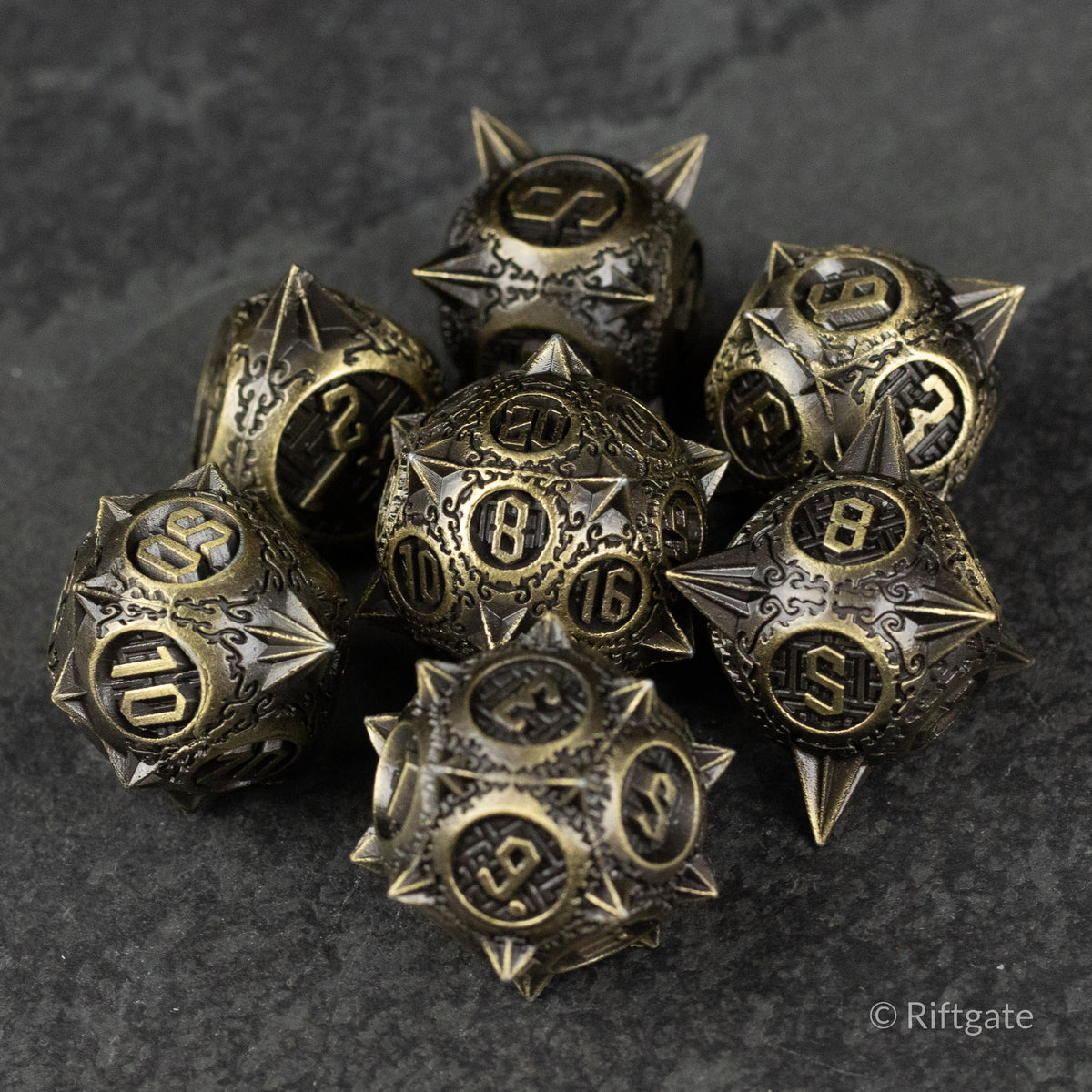 Bronze Morning Star Metal Dice Set – Riftgate