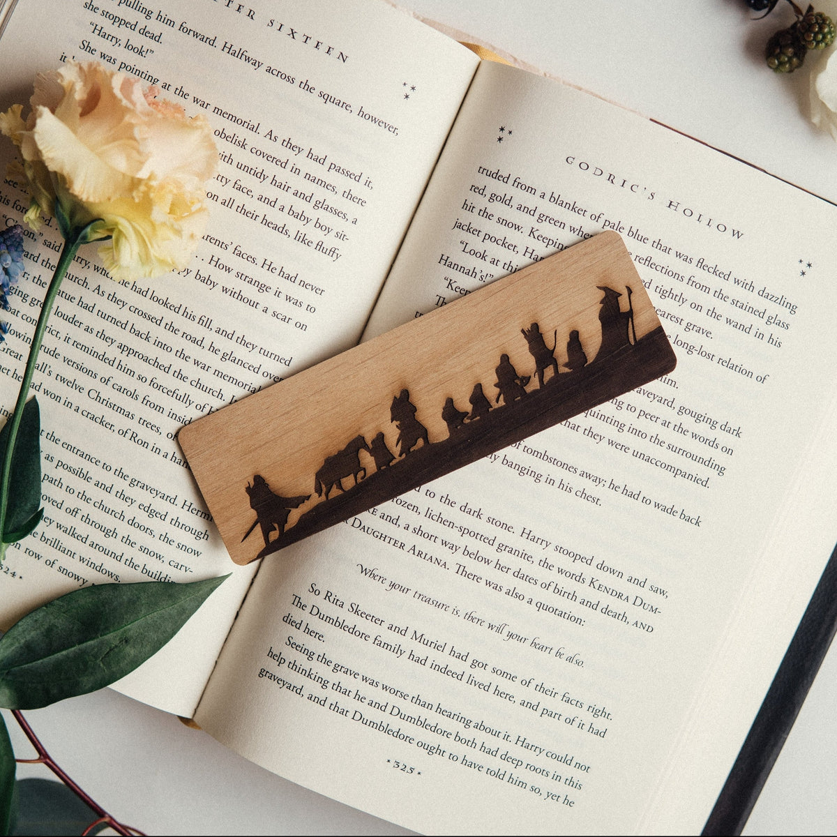 Tolkien Fellowship Wooden Bookmark – Riftgate