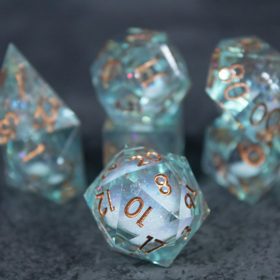 Will o' Wisp Liquid Core Dice Set – Riftgate