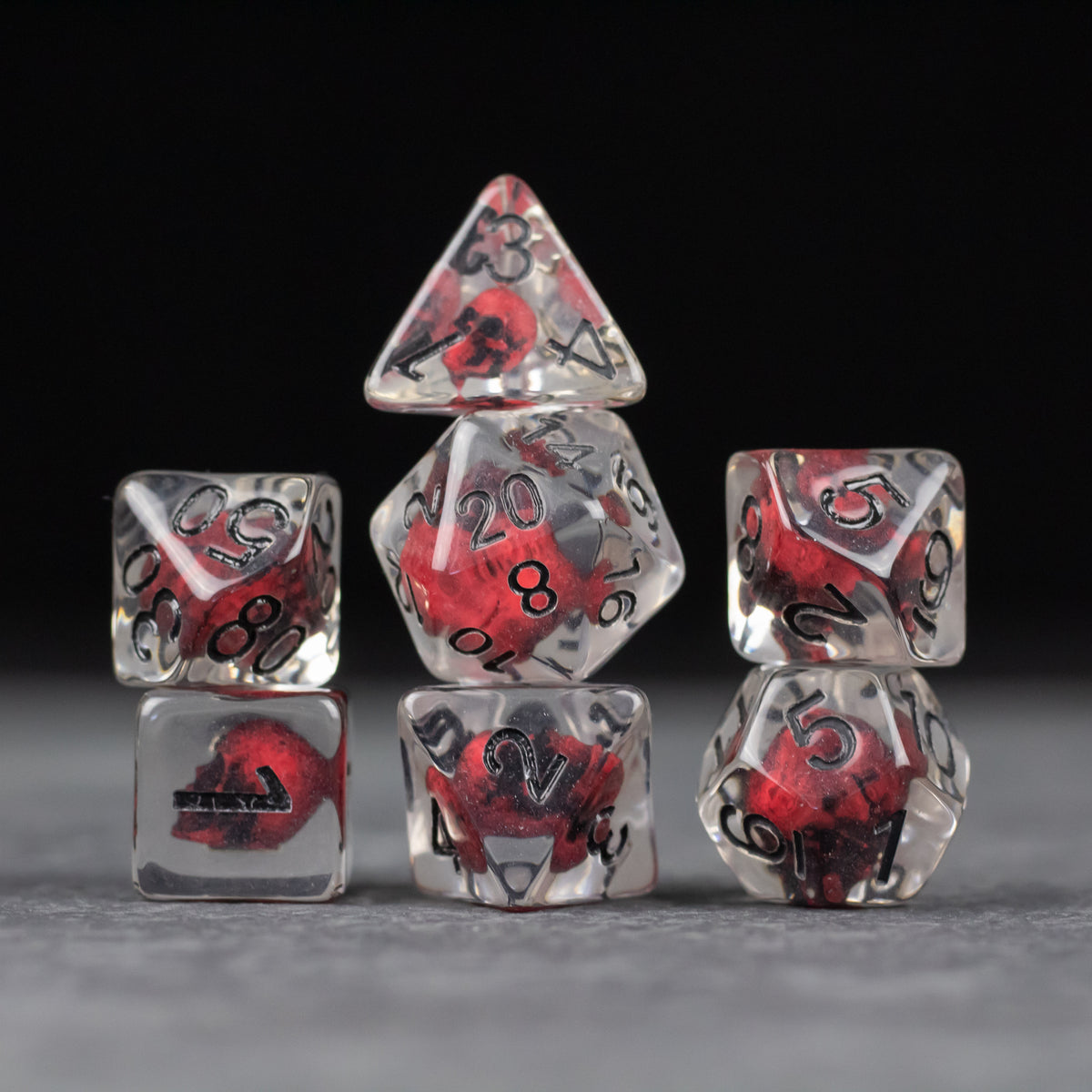 Red Skull Dice Set – Riftgate